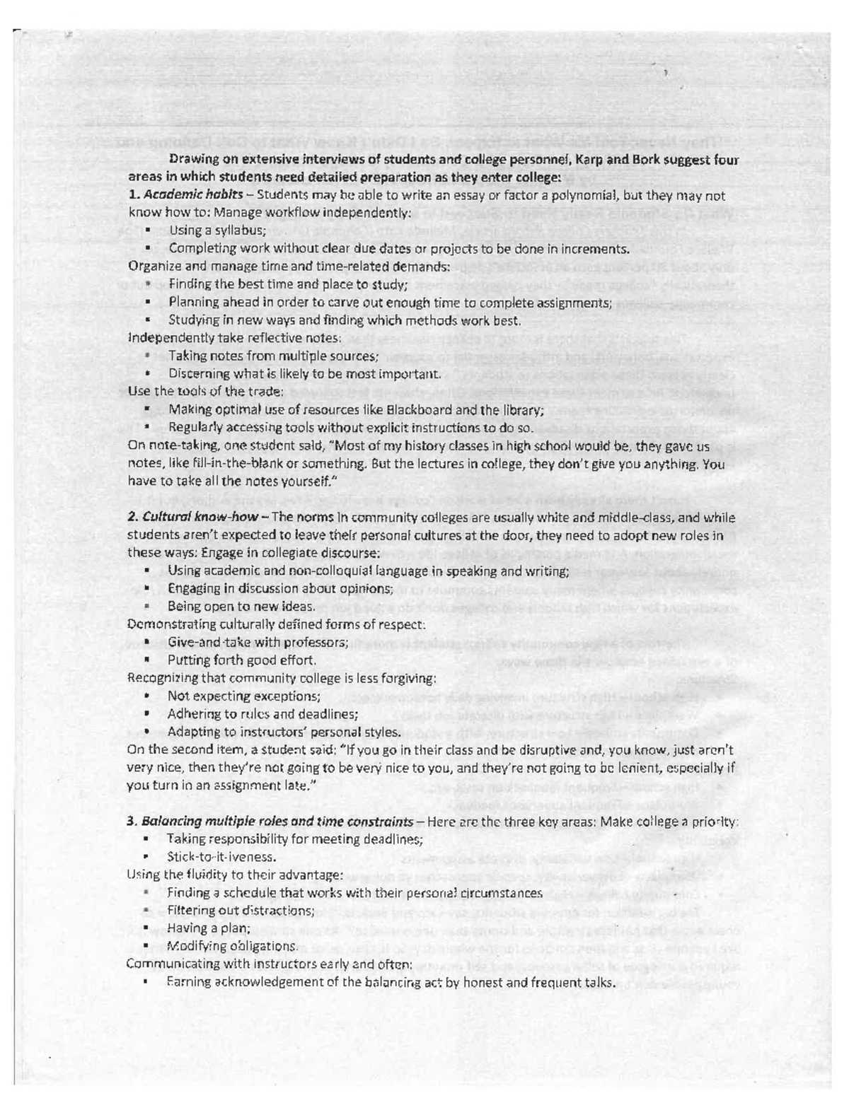 Karp Bork Artcl-1 - Comprehensive practice materials focusing on the ...