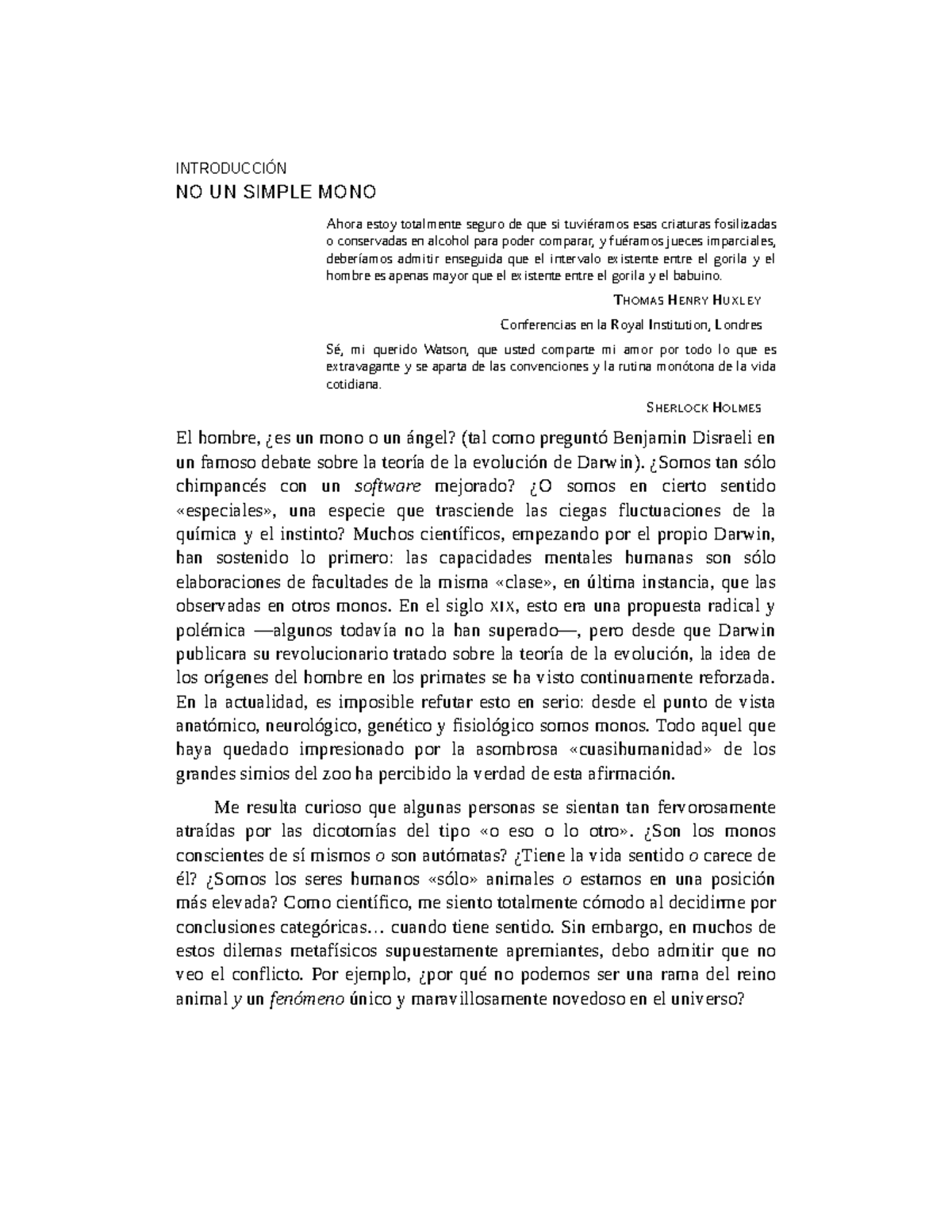 17 - Ndld - INTRODUCCIÓN NO UN SIMPLE MONO Ahora estoy totalmente ...