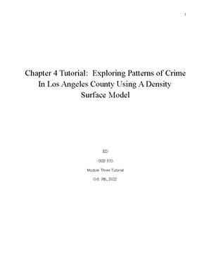 Module Two Tutorial FALL2022 - Chapter 2 Tutorial: Demand-Based Site ...