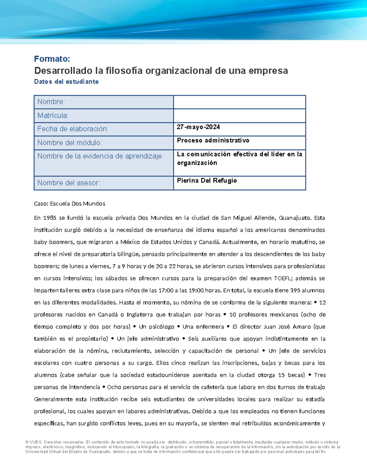 Proceso Comunicacion - ddfdfdf dfdf dfdffddfd - Formato: Desarrollado ...