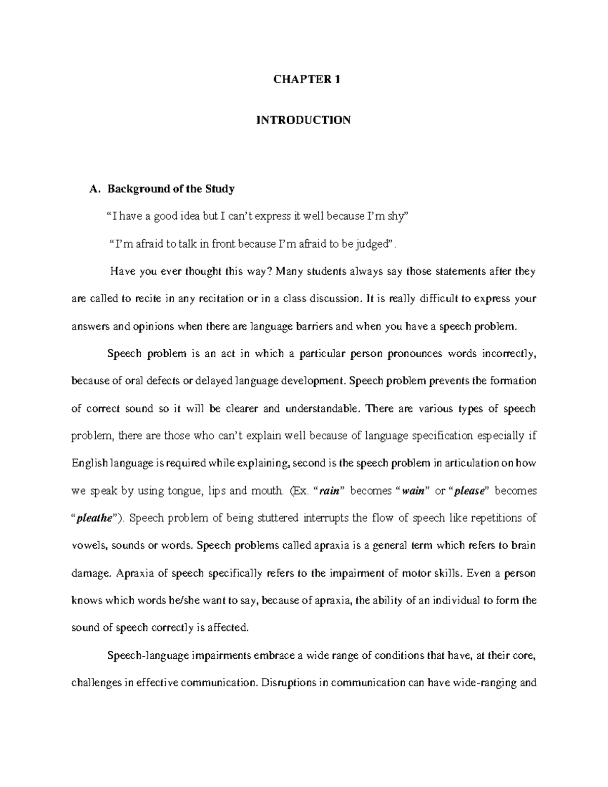 Chapter 1 - Research Papers - CHAPTER 1 INTRODUCTION A. Background of ...