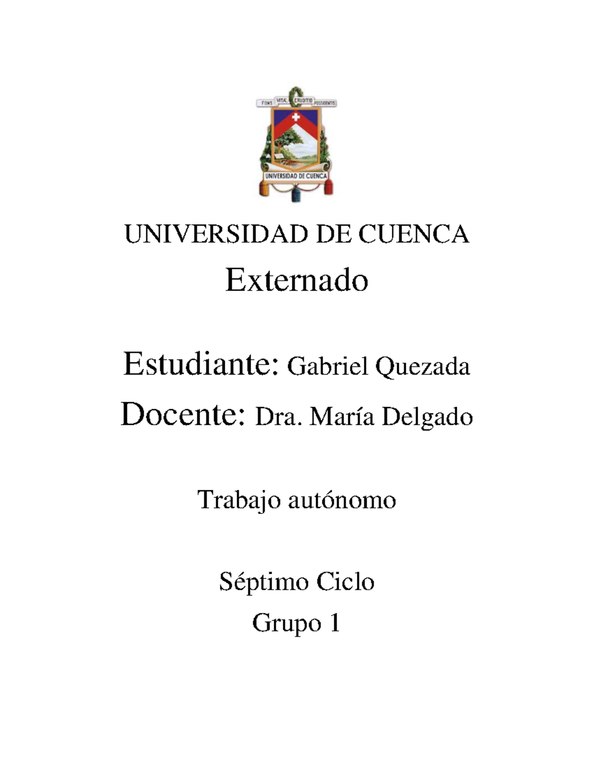 Procedimientos hospitalarios - UNIVERSIDAD DE CUENCA Externado ...