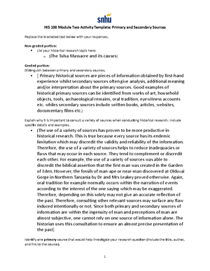 Module Three Notes - HIS100 - SNHU - Studocu