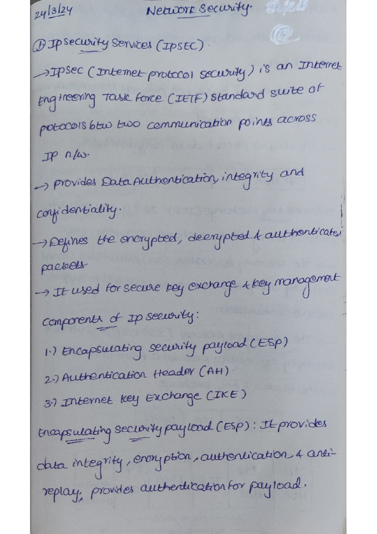 12m- Network security - Notes - Studocu
