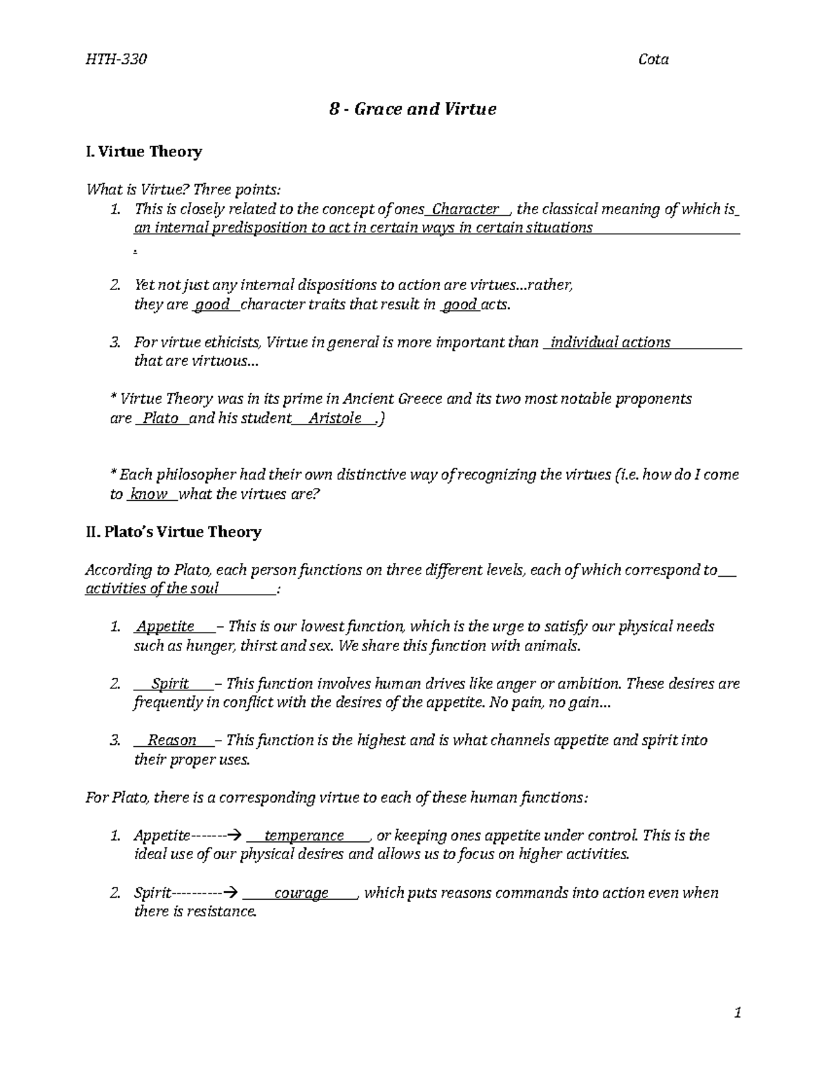 8 - Handout Grace and Virtue CHRISTIAN ETHICS - HTH-330 - GCU - Studocu