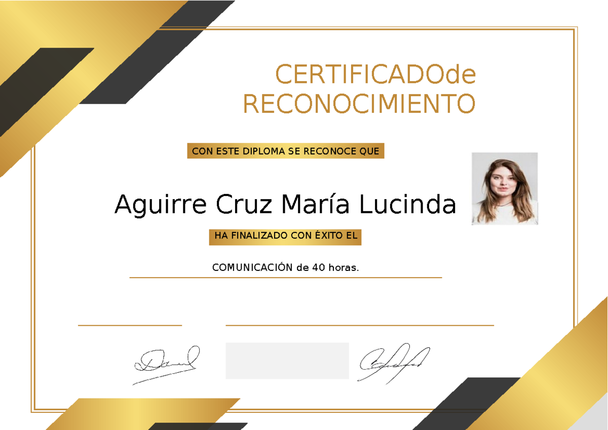 Certificados Sandra Pardes - RECONOCIMIENTO CON ESTE DIPLOMA SE RECONOCE QUE Aguirre Cruz María ...