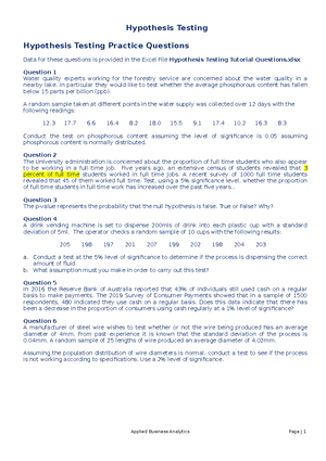 Probability and Probability Distributions - Tutorial Exercises ...