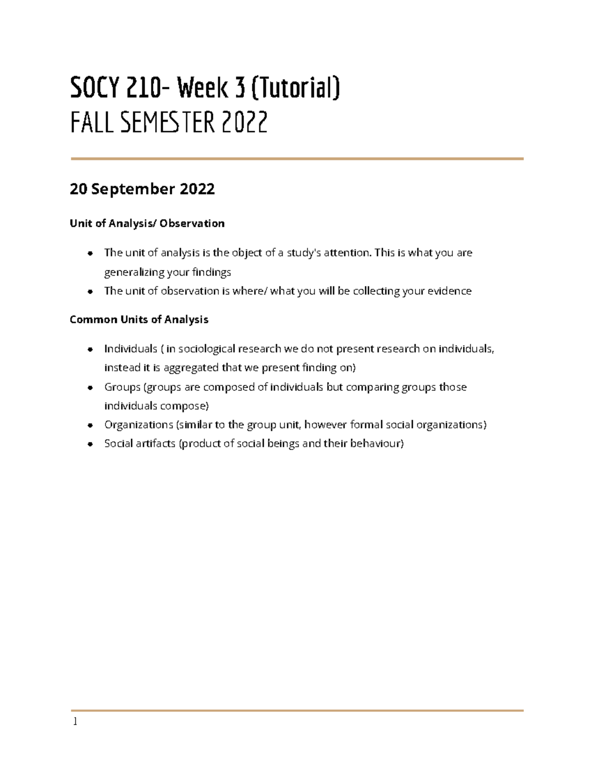 SOCY 210 -Week 3 - SOCY 210 week 3 - SOCY 210- Week 3 (Tutorial) FALL ...