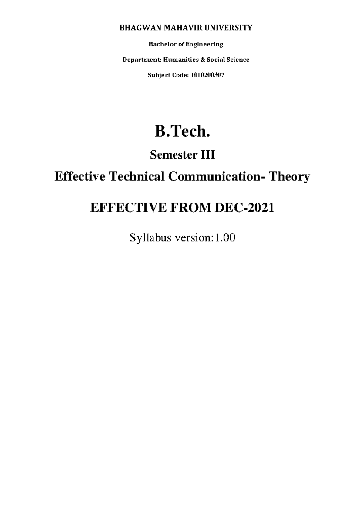 ETC Syllabus Theory - material - Bachelor of Engineering Department ...