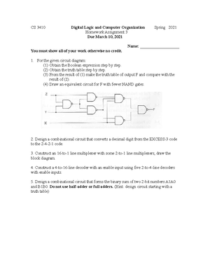 Test1 - test material - CS 3410 Digital Logic and Computer Organization ...