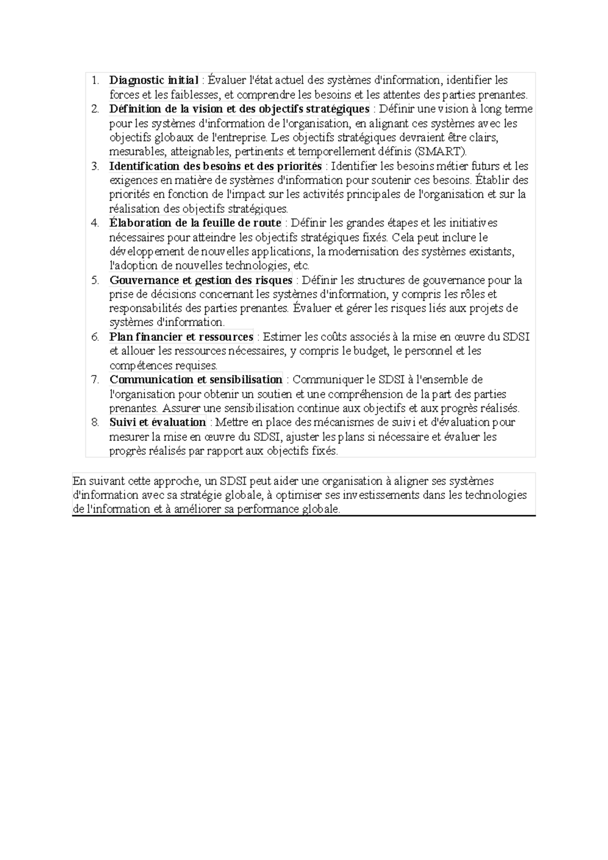 Schéma directeur SI - Diagnostic initial : Évaluer l'état actuel des ...