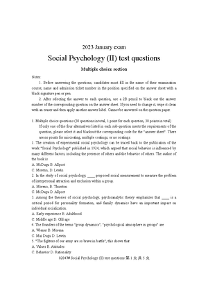 Social Psychology Test Bank-Chapter 4 - Chapter 4: The Self ...