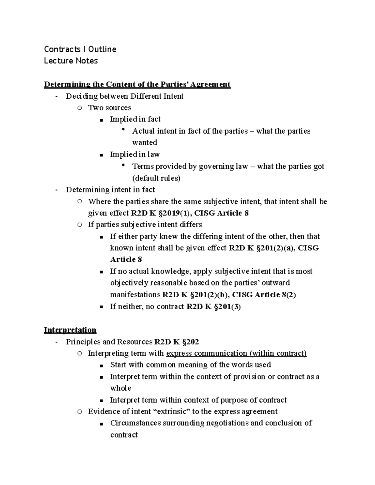 Parol Evidence, Merger Clause, and No Oral Modification Clause - Studocu