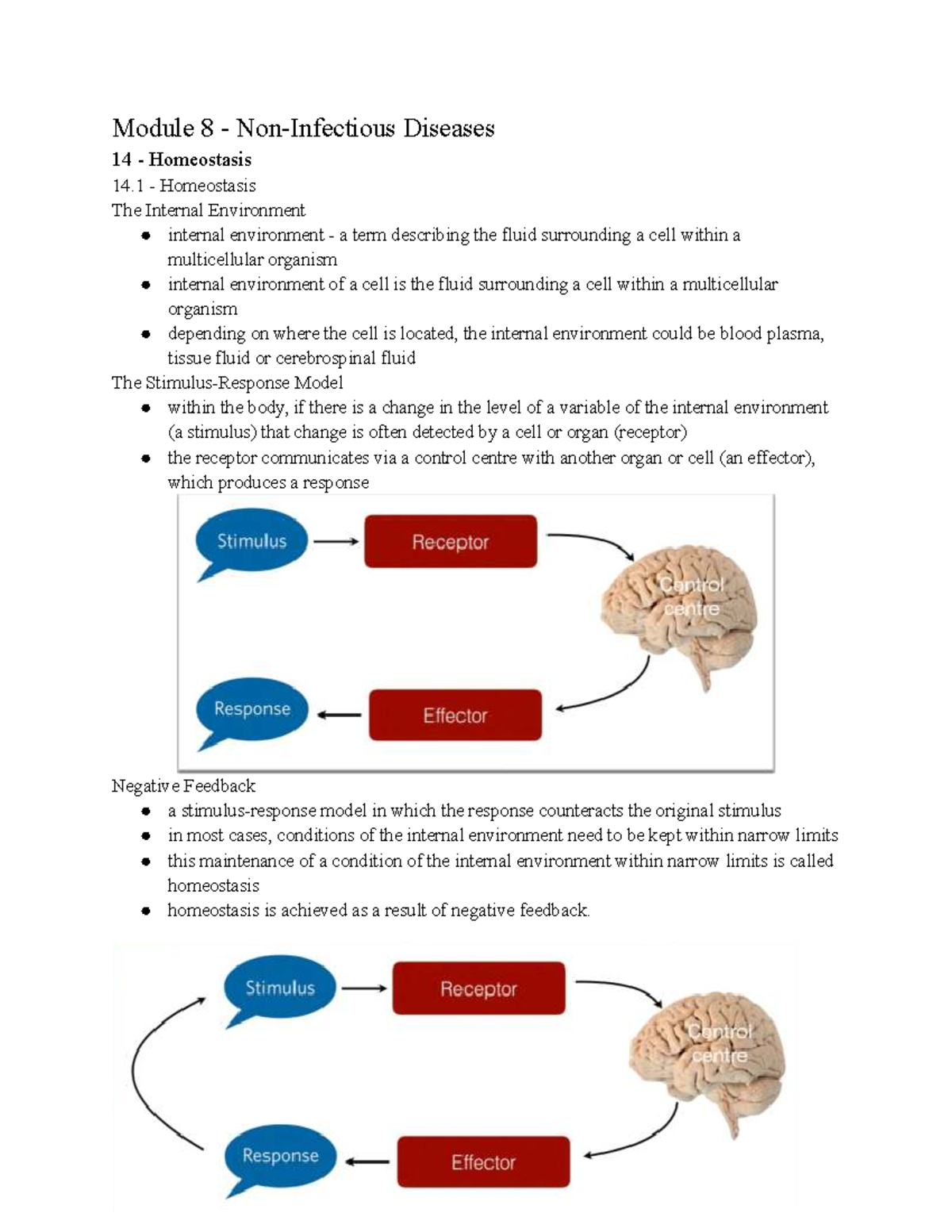 MOD 8 - Non Infectious Disease Notes - Module 8 - Non-Infectious ...