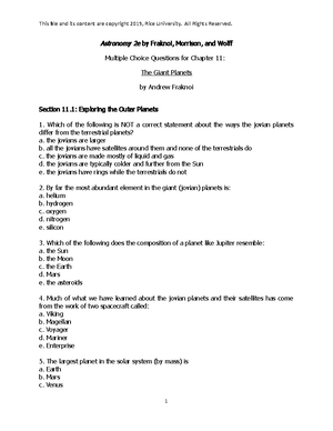 OS Astronomy 2e Test Bank Chapter 07 - Astronomy 2 e by Fraknoi ...
