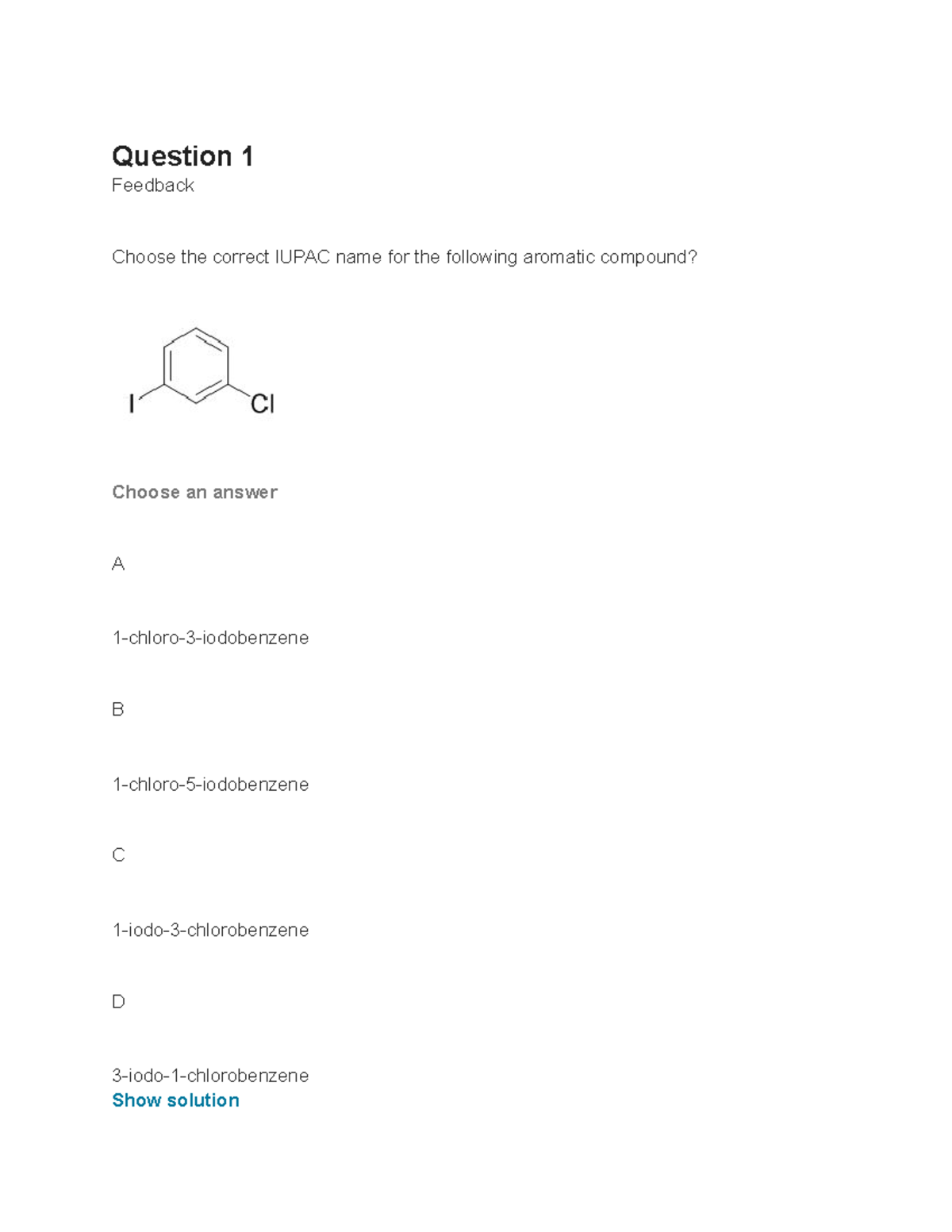 Organic chem 8 - Practice quiz over questions on important vocab ...