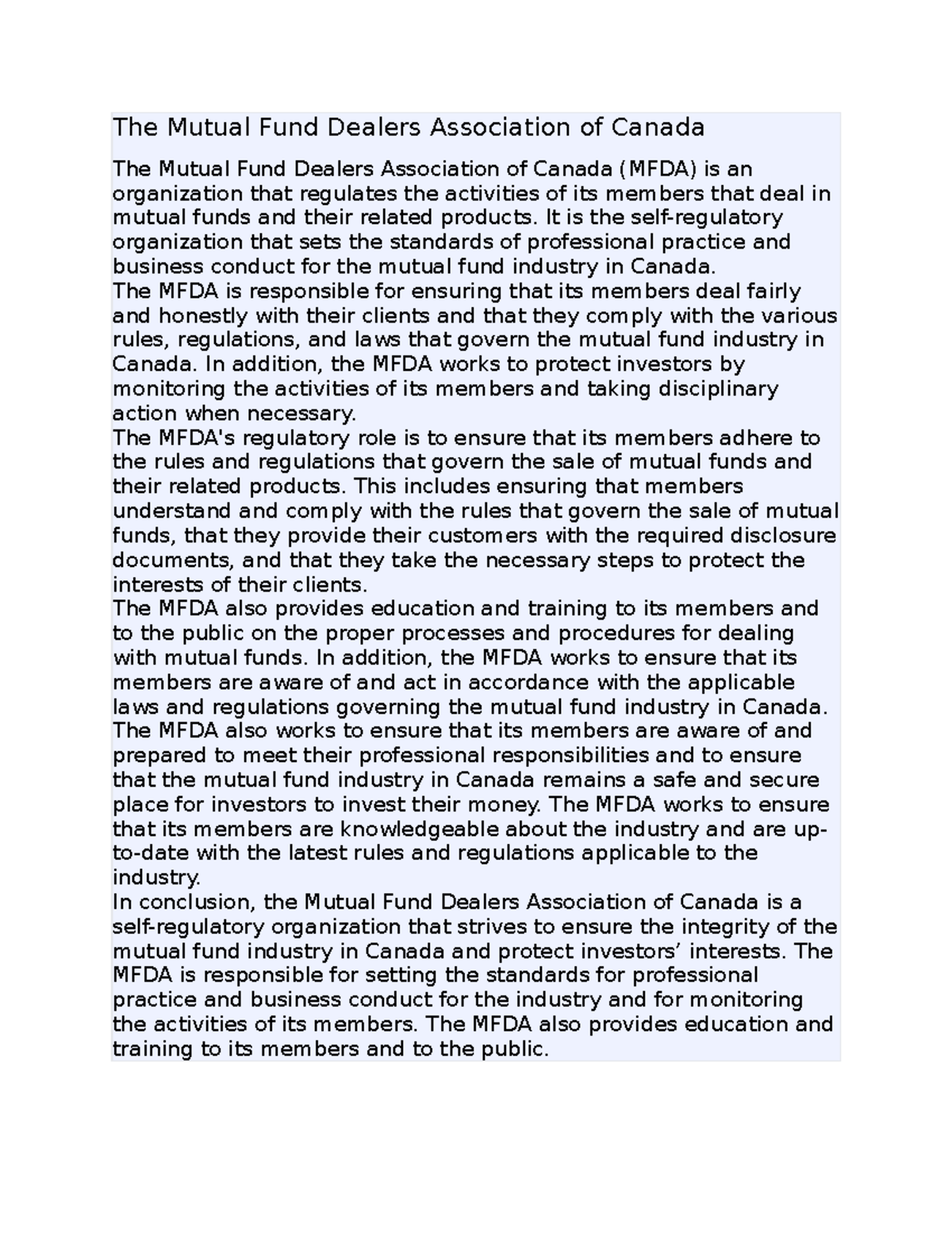 EP 3 INFORMATIVE The Mutual Fund Dealers Association Of Canada The ep-3-informative-the-mutual-fund-dealers-association-of-canada-the