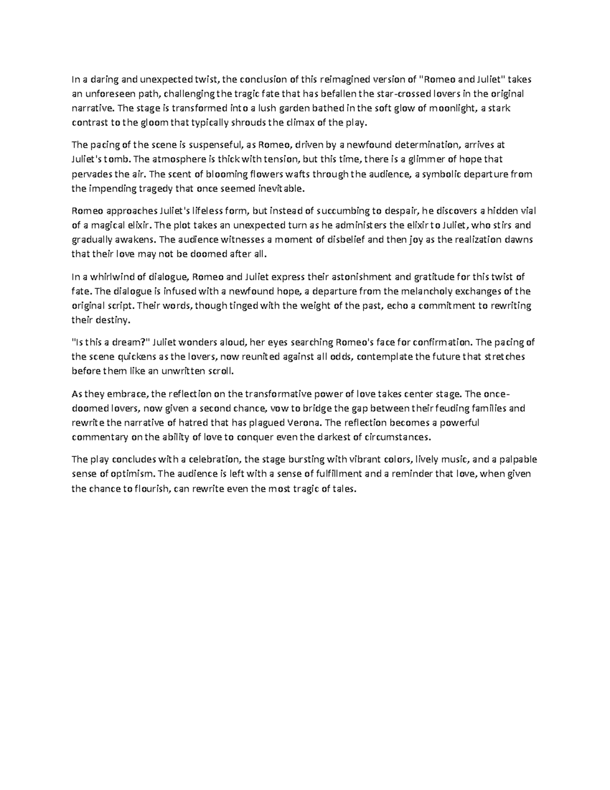 Narrative Writing - yurrrr - In a daring and unexpected twist, the ...