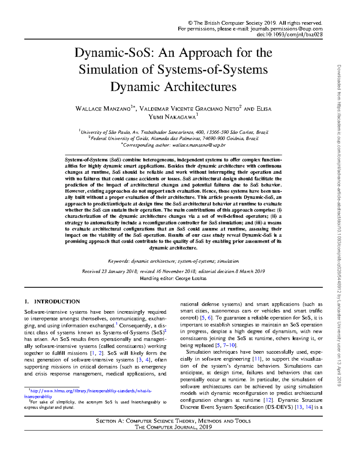 Computer Journal Wallace - © The British Computer Society 2019. All ...