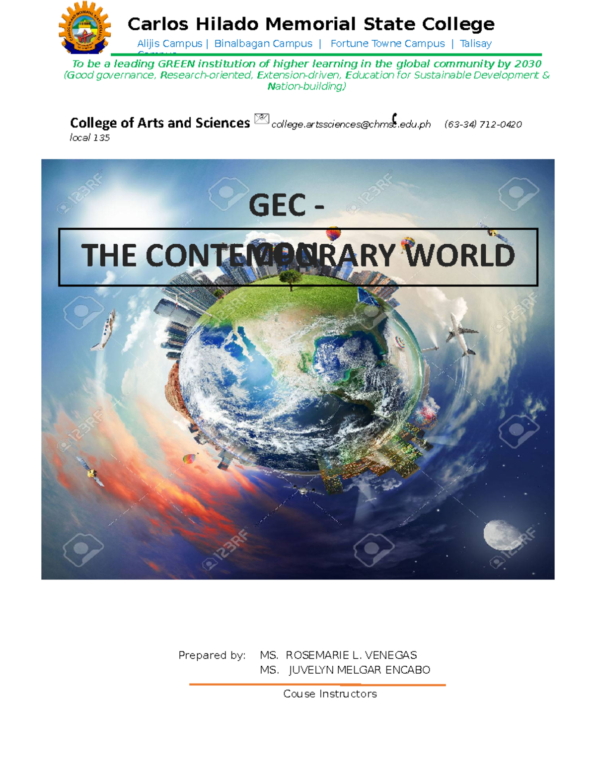 Module The Contemporary World - Alijis Campus | Binalbagan Campus ...