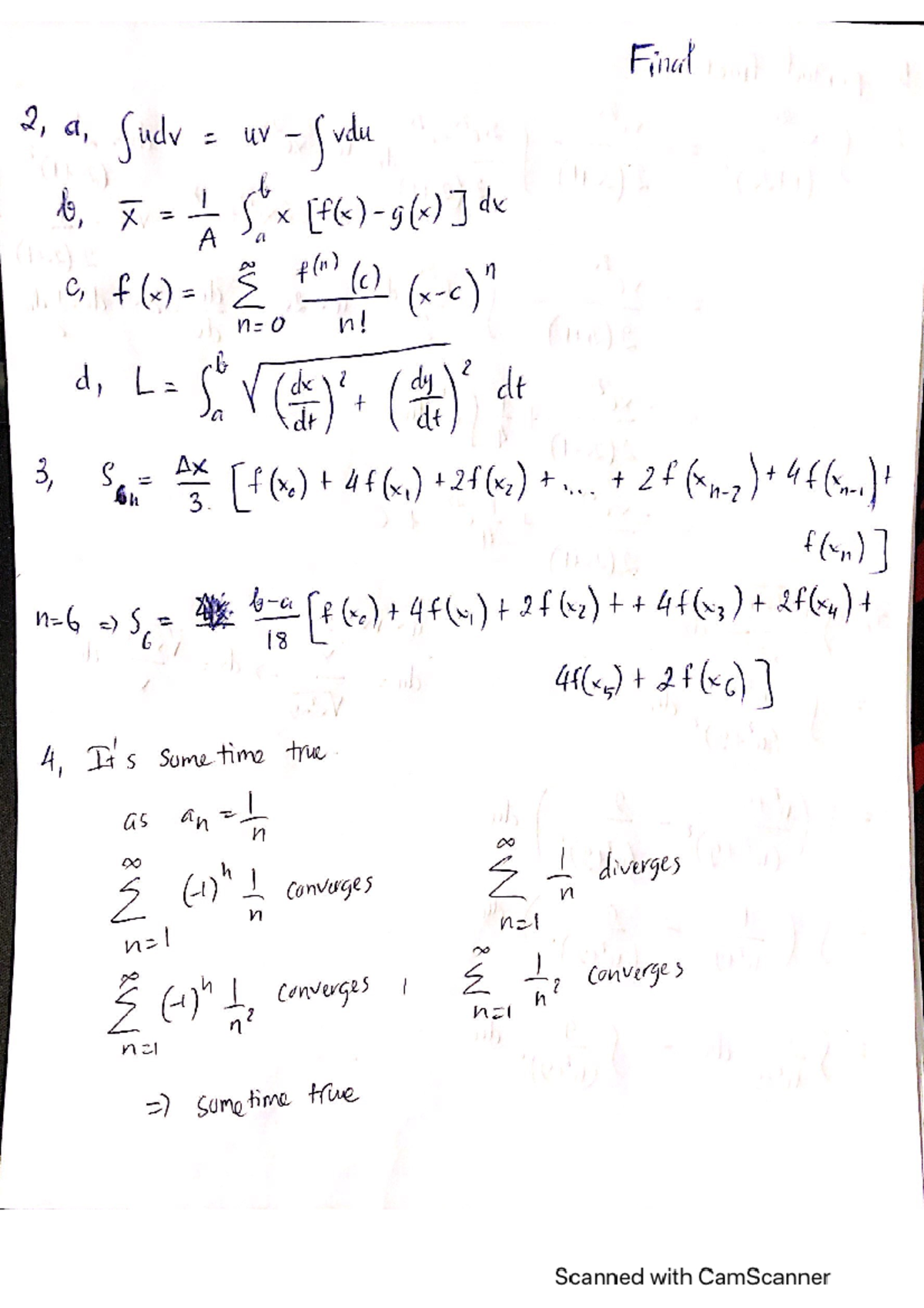 Quizzes and Project Solution - MATH 151 - Studocu