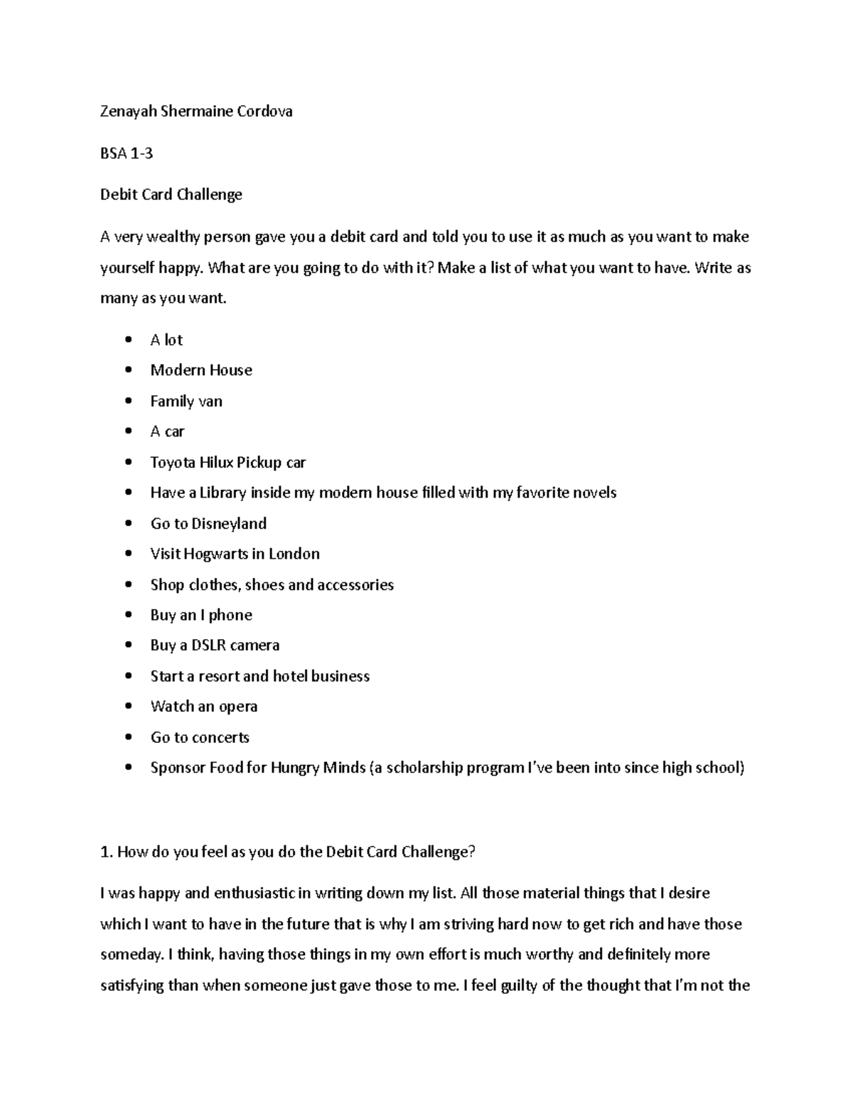 UTS Activity 5 Zenayah Shermaine Cordova - Zenayah Shermaine Cordova ...