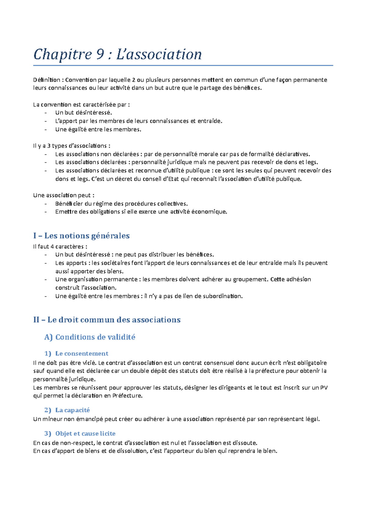 Chapitre 9 - L association - Chapitre 9 : L’association Définition ...