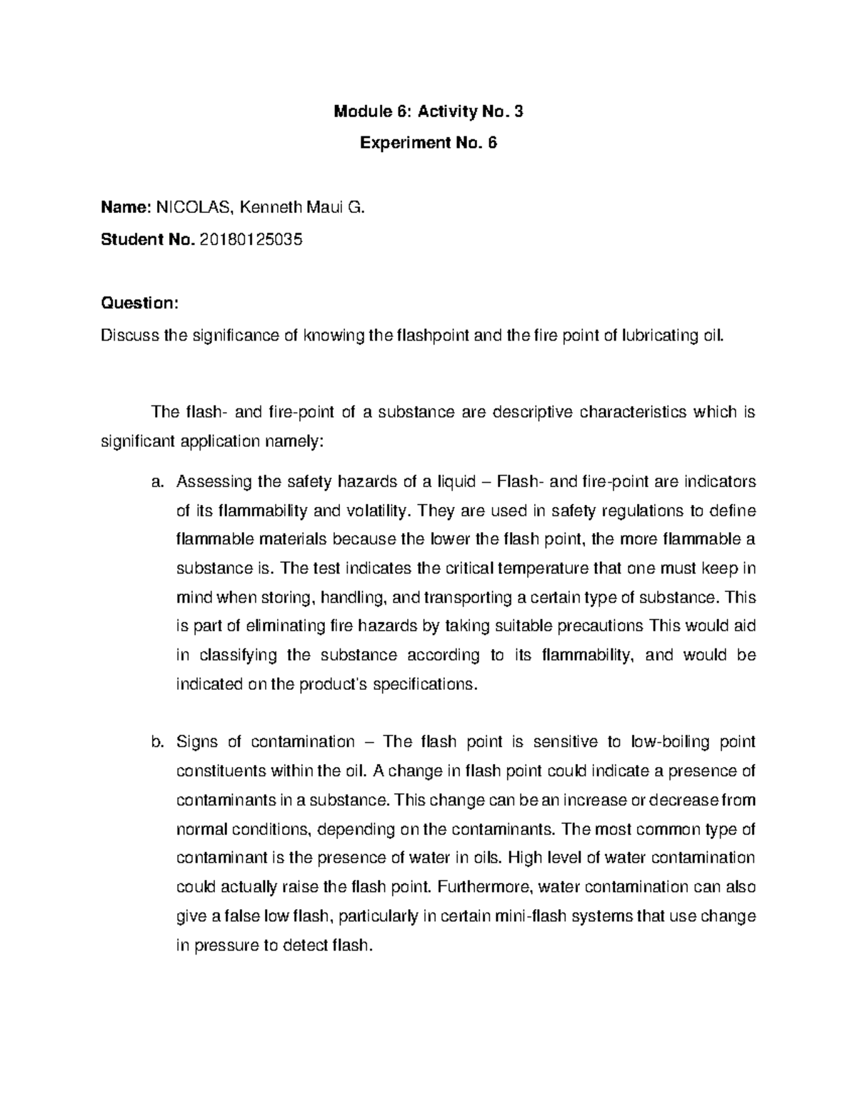 Module 6 Activity No. 3 ME Lab 1 - Module 6: Activity No. 3 Experiment ...