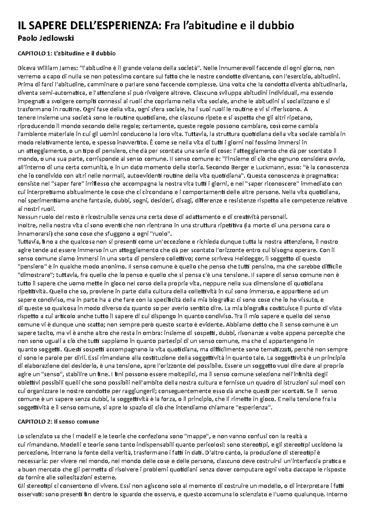 IL Sapere DELL' Esperienza - La sapienza del cuore. Pensare le emozioni ...