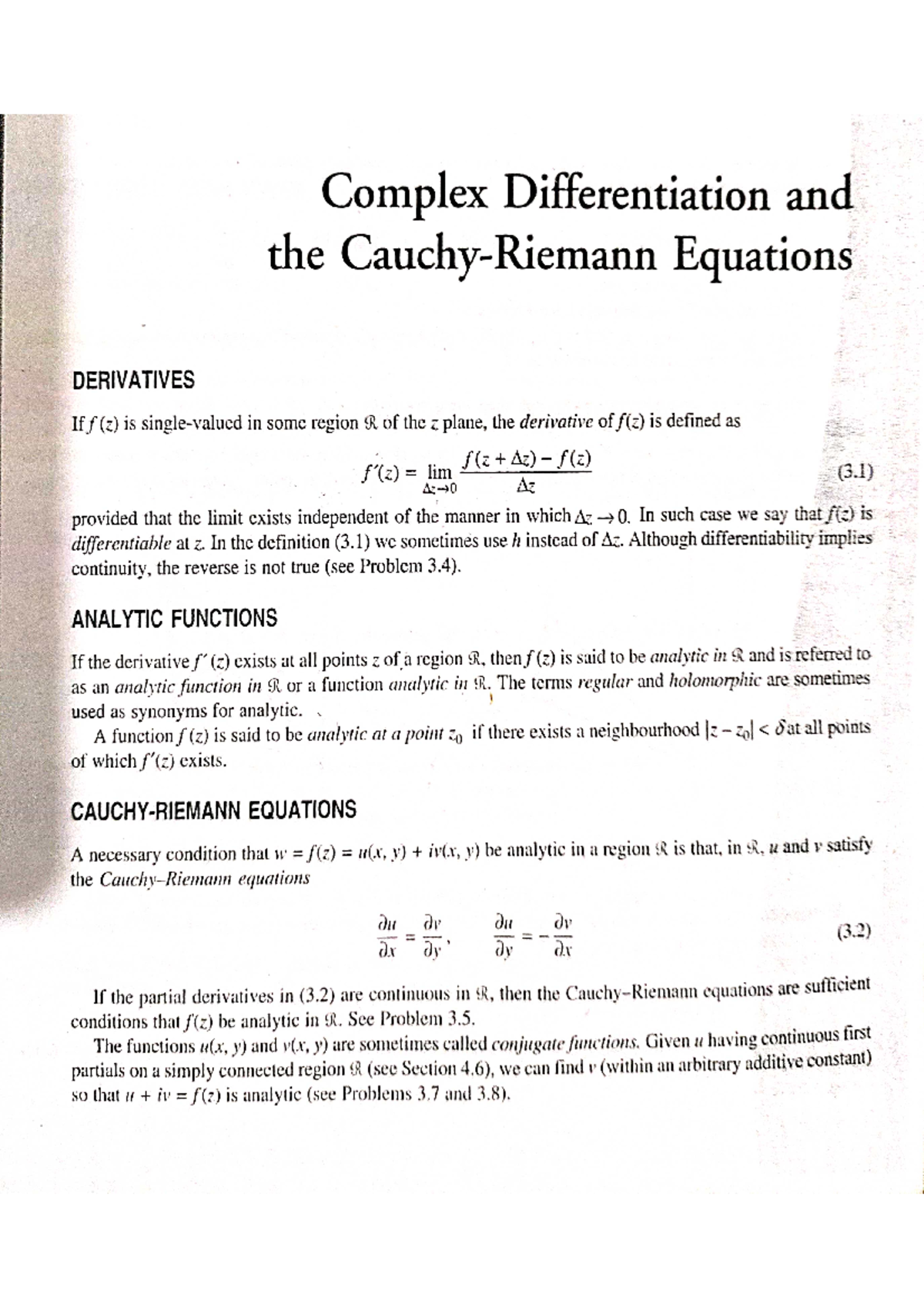 Introduction of complex numbers differentials - Bsc maths - Studocu