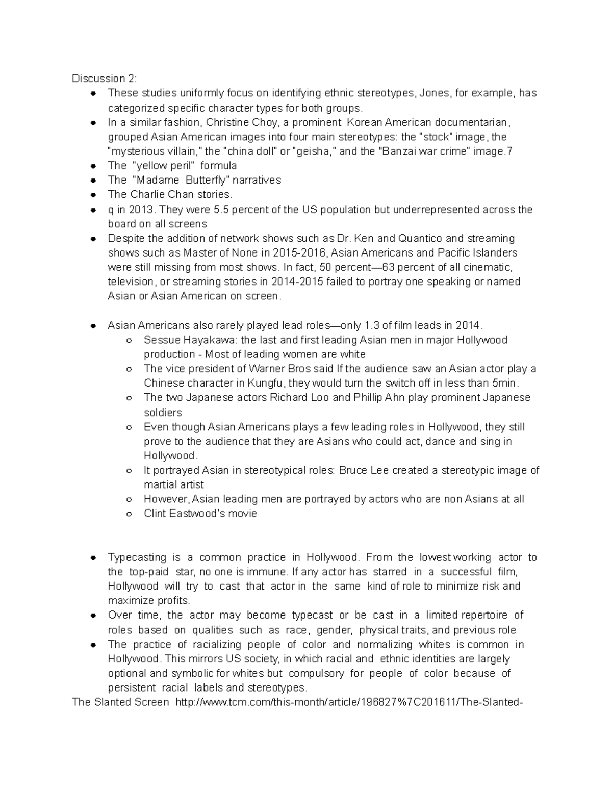 Discussion 2, 3, 4, 5 - abc - Discussion 2: These studies uniformly ...