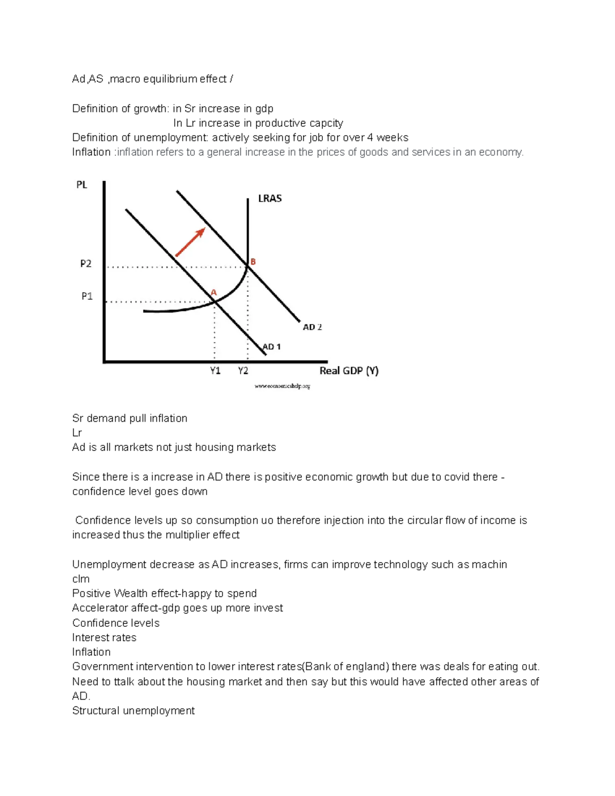 Ad,AS ,macro equilibrium effect - Ad,AS ,macro equilibrium effect ...