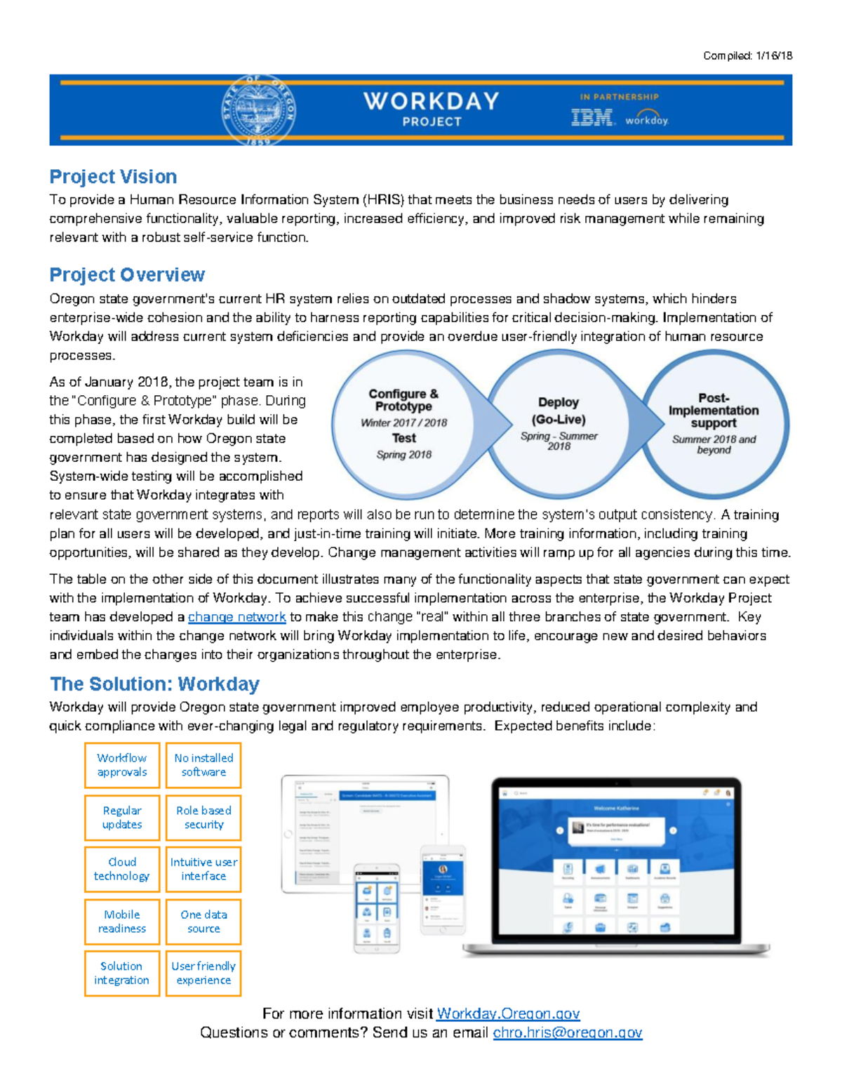 Workday handout - hiuh - Compiled: 1/16/ For more information visit ...