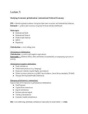 POLI 1065 outline 19 - syllabus - POLITICAL SCIENCE Political Science ...