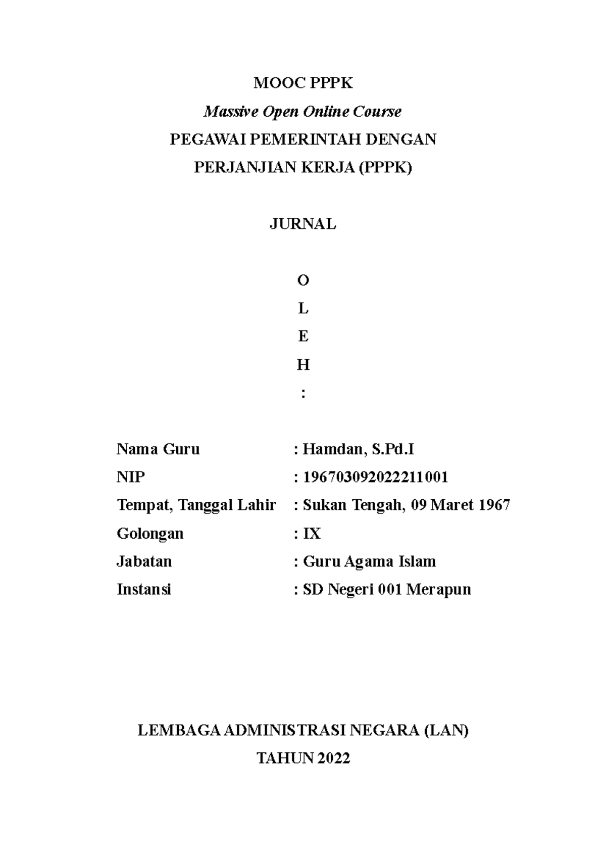 MOOC PPPK - EZ USE - MOOC PPPK Massive Open Online Course PEGAWAI ...