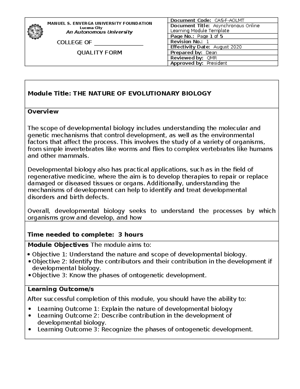 Module 13 - Human evolution and Human Diversity - MANUEL S. ENVERGA ...