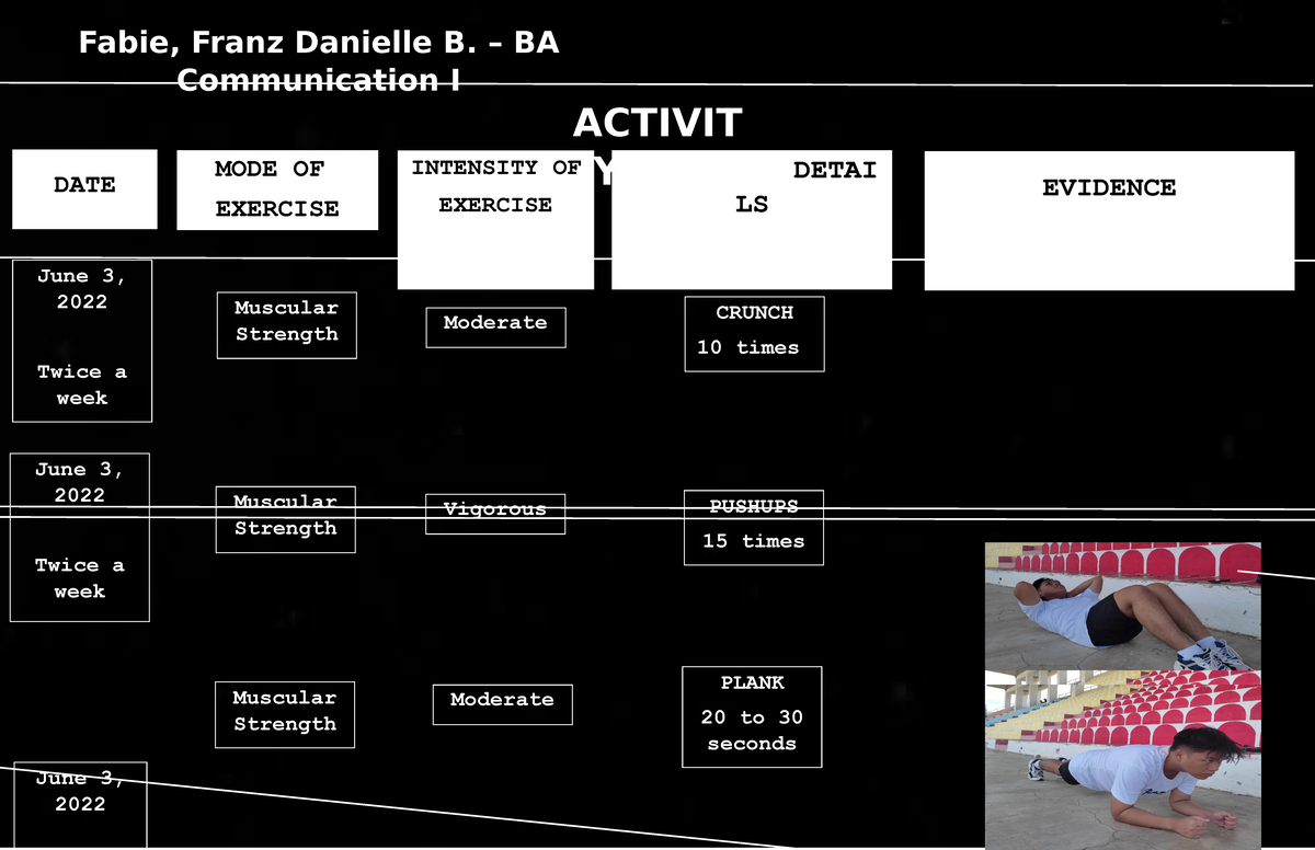 FITT - Fitness instructions - vV - Studocu