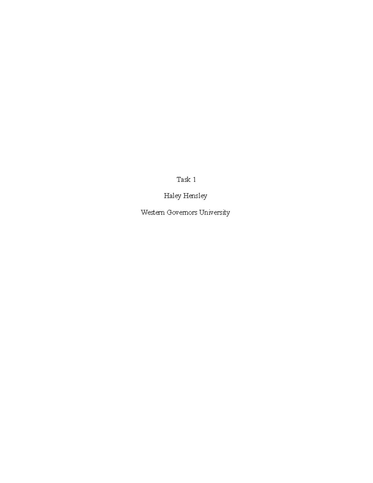 QVP1 — QVP TASK 1: OBSERVING BIOREACTIONS - Task 1 Haley Hensley ...