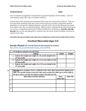 ELavalle growthharts - The Child Observation Record (COR) is an ...
