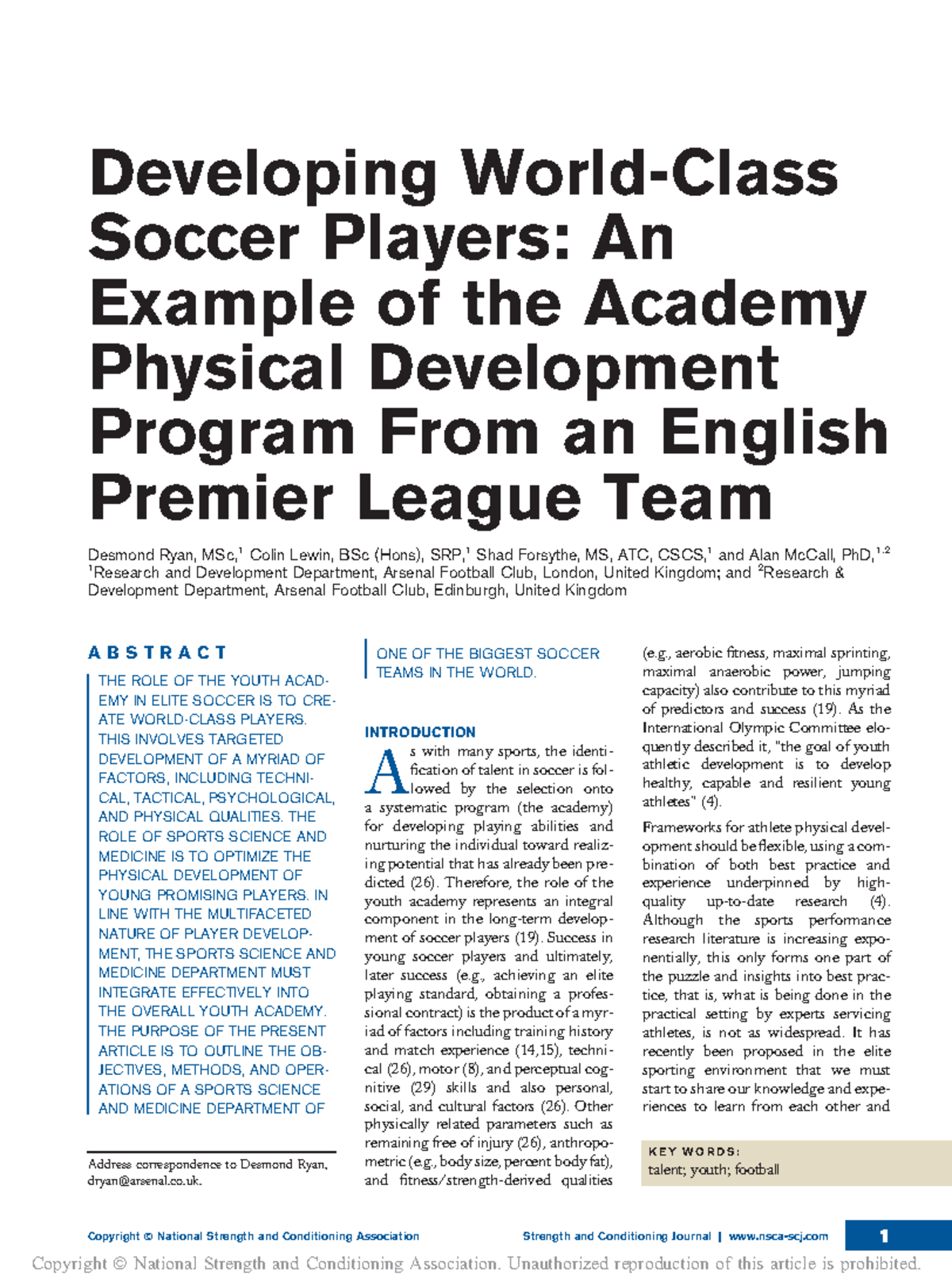 SCJ Developing world class players 2017 2 - Developing World-Class ...