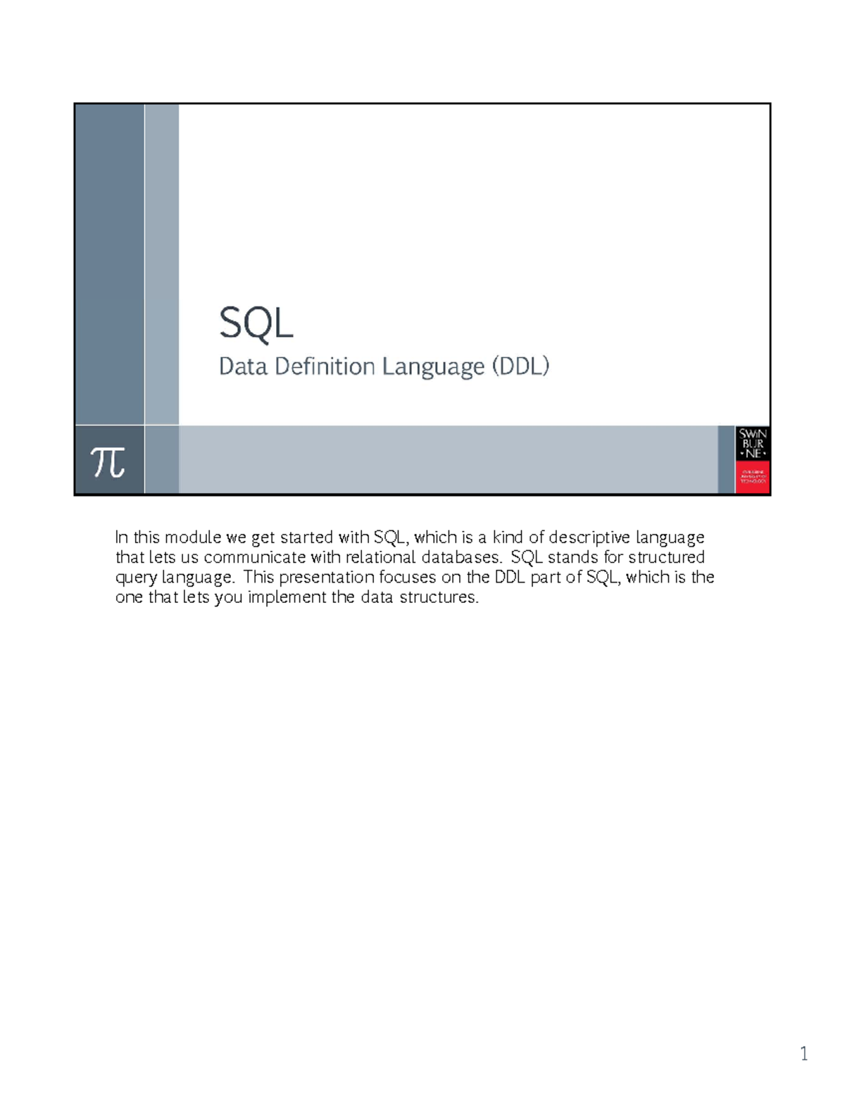5 Data Definition Language - In this module we get started with SQL ...