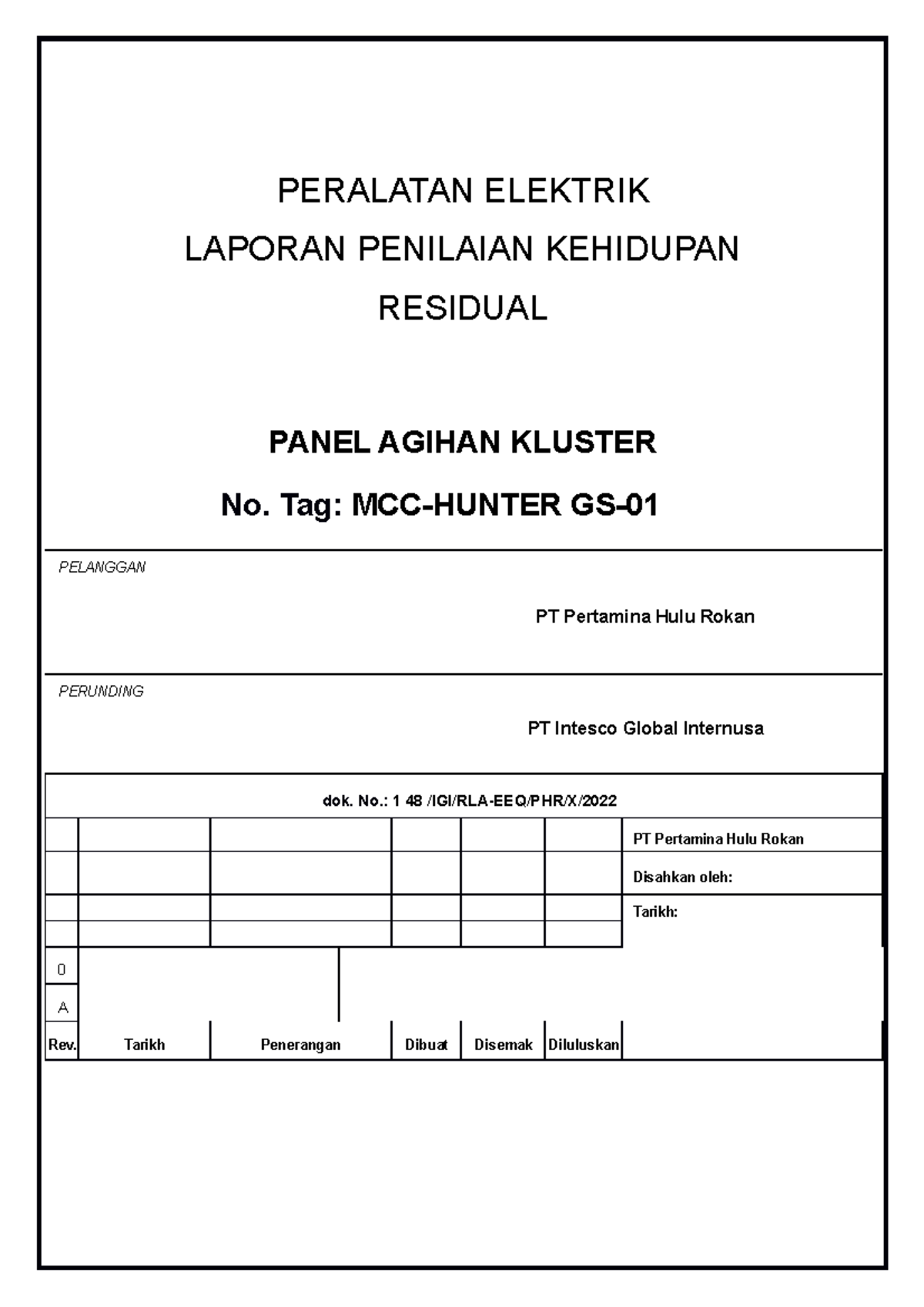 Residual Life Assessment 4 (30) - LAPORAN PENILAIAN KEHIDUPAN RESIDUAL ...