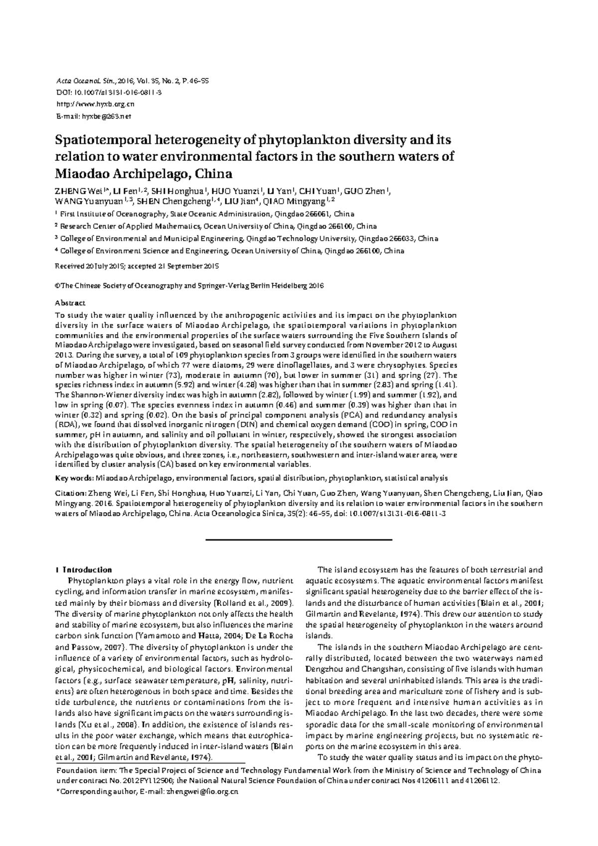 Zheng 2016 Article Spatiotemporal Heterogeneity Of P Spatiotemporal Heterogeneity Of