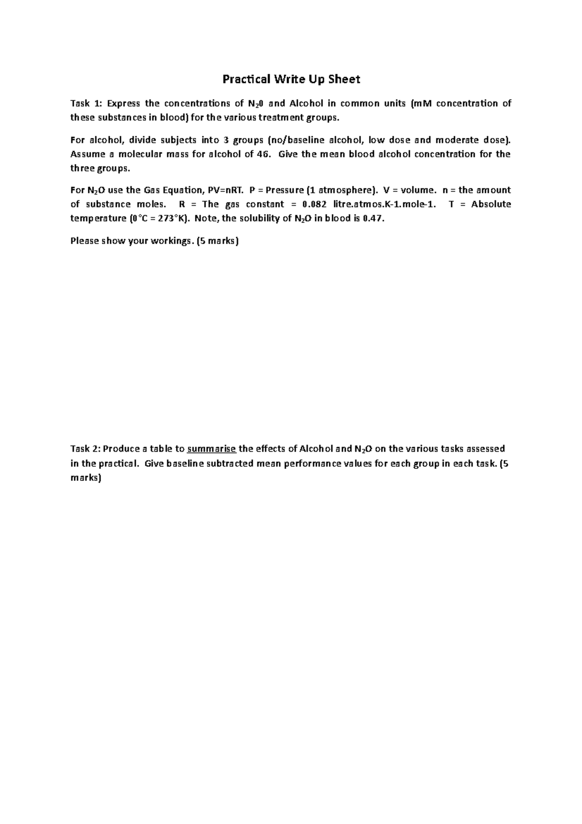 PHAR0003 Practical Write Up Template 2023 - Practical Write Up Sheet ...