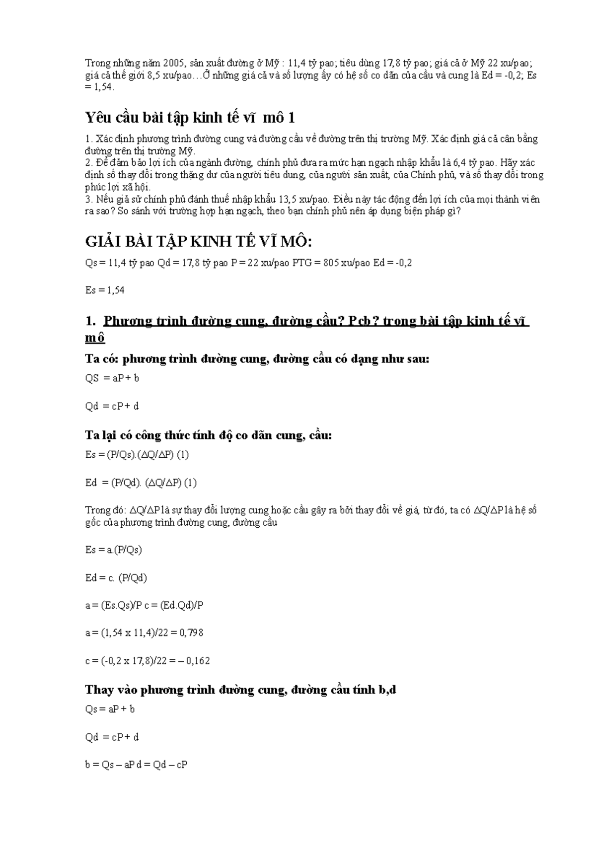 Bài tập Kinh tế Vĩ mô - bai tap mau kinh te vi mo (tham khao) 2022 ...