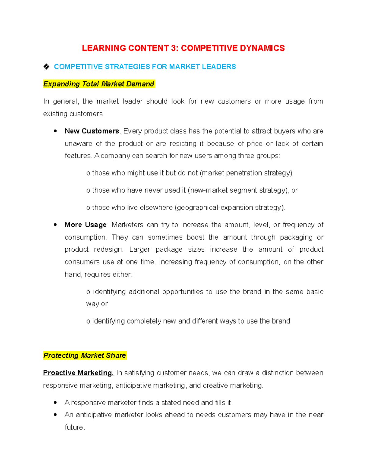 Building Strong Brands Learning Content 3 - LEARNING CONTENT 3 ...