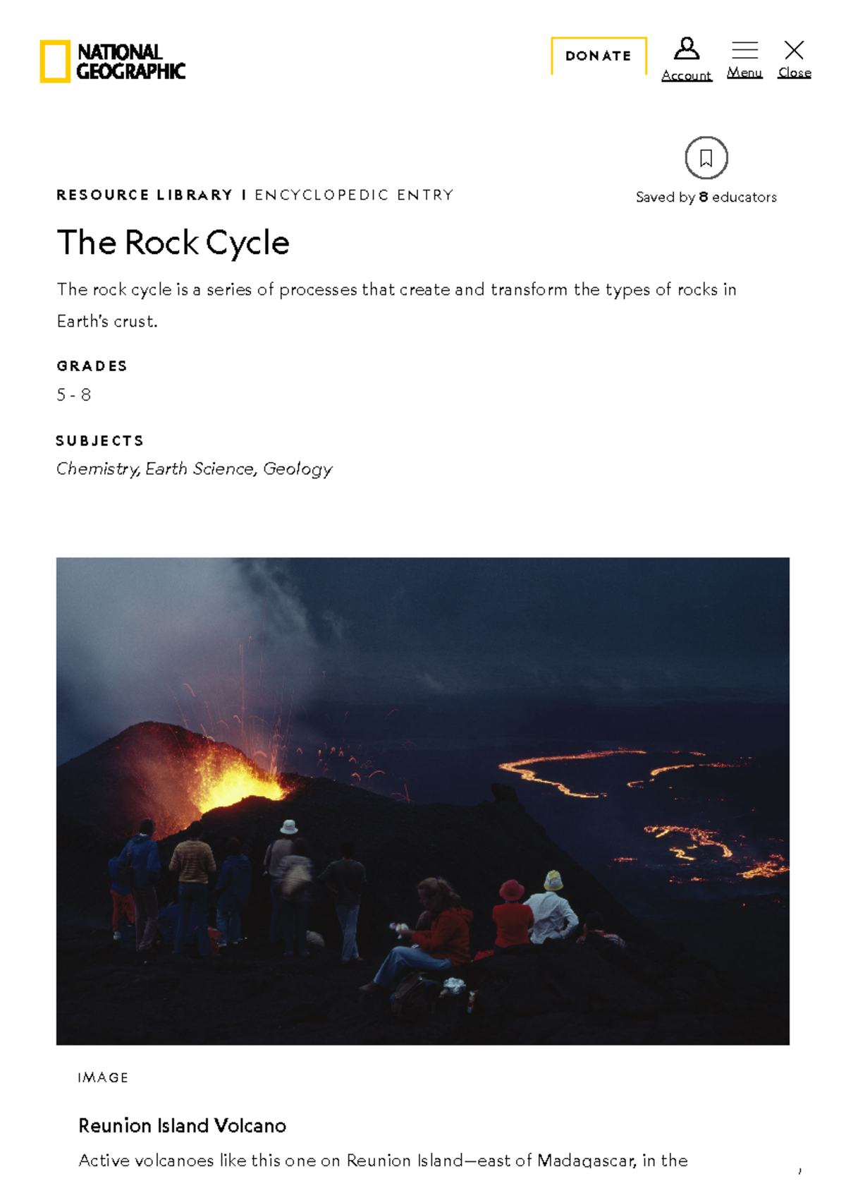 The Rock Cycle - R E S O U R C E L I B R A R Y | E N C Y C L O P E D I ...