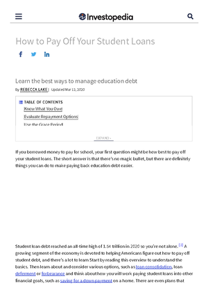 Tutorial 3 equity valuation solution - Tutorial 3 equity valuation Exercise 1 (example 4) For ...