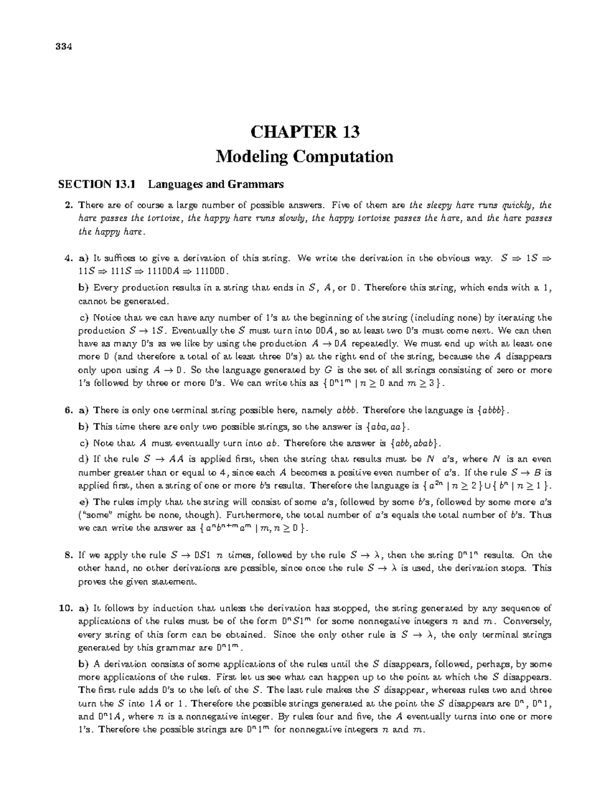 IRG Ch13 - instructor - 334 CHAPTER 13 Modeling Computation SECTION 13 ...