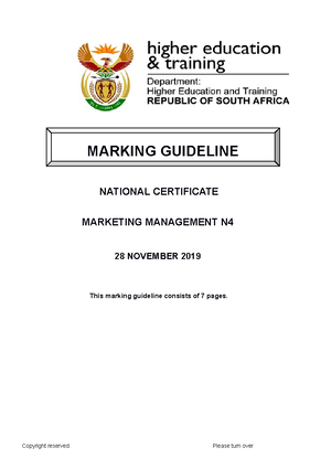 N5 Entrepreneurship and Business Management Paper 1 November 2019 ...